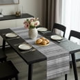 Boho Abstract Ethnic Gray Geometric Pattern Table Runner 70 Inches Long ...