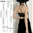 2 Pairs 2 Styles Plastic Imitation Pearl Chain Non-slip Bra Straps with ...