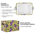 2PCS Square Storage Basket Home Storage Bins Bedroom Storage Basket ...