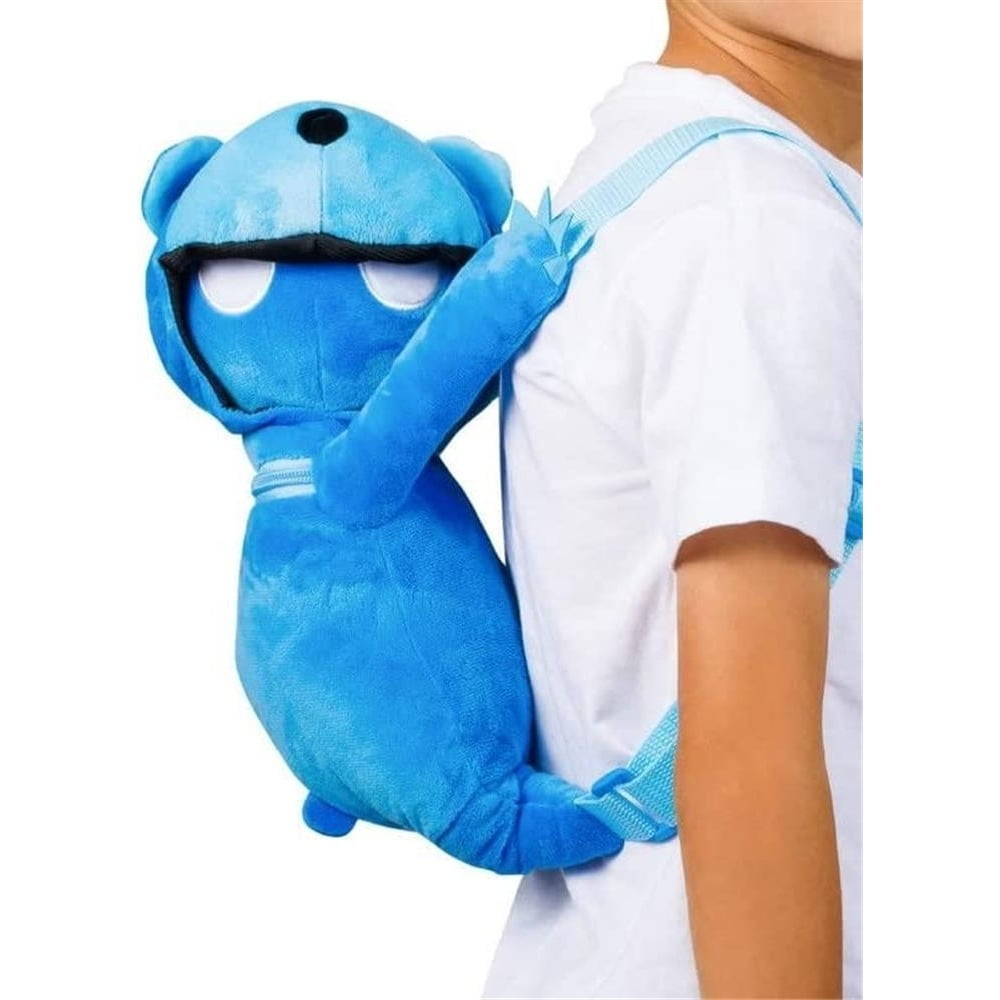 Gang Beasts Blue Bear Plush Backpack School Bag Video Game Character ...