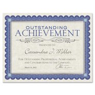Hayes Achievement Certificate, 8.5" x 11", Pack of 30 - Walmart.com