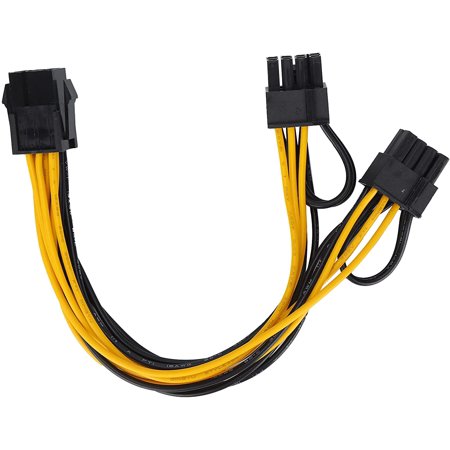 10pcs SATA Cables,PCI?e Cable Splitter 6 Pin to 8 Pin Graphics Card Y ...
