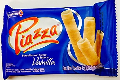 Colombina Wafer Rolls Filled with Vanilla Cream / Piazza Barquillos con ...