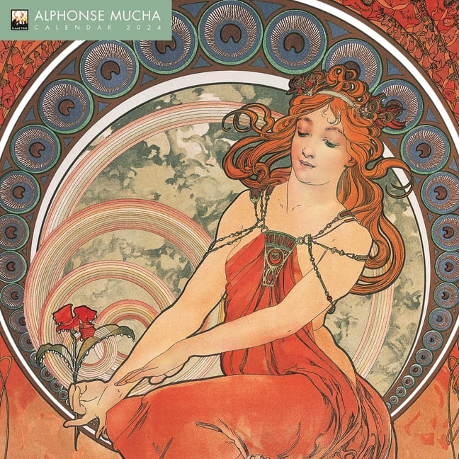 Alphonse Mucha Wall Calendar 2024 (Art Calendar) (Calendar) - Walmart.com