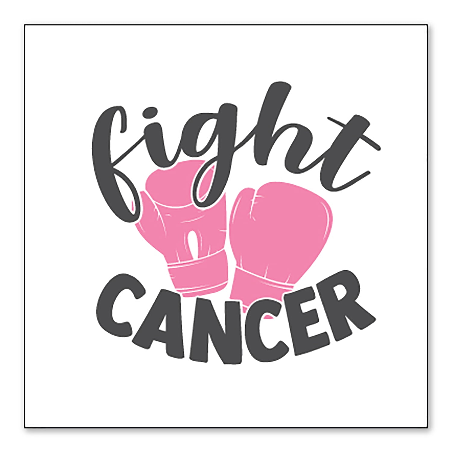 DistinctInk Custom Bumper Sticker - 8" x 8" Decorative Decal - White ...