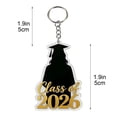 Acrylic Graduation Keychain with Cap and Gown Design Commemorative Key ...
