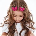 4Pcs Double Layer Bows Hair Clip For Women And Girls Metal Barrette ...
