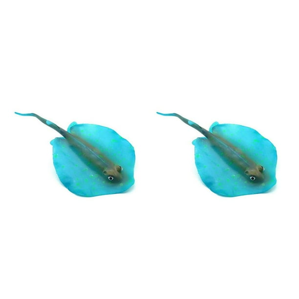 Transemion 1/2/3/5 Silicone Glowing Aquarium Artificial Manta Ray Fish ...
