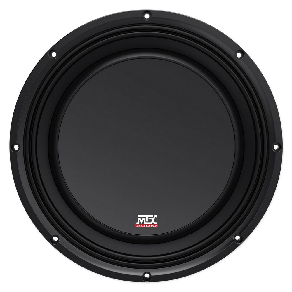 MTX 3510-04S 10" 600 Watt Shallow Mount Car Audio Subwoofer Slim Sub ...