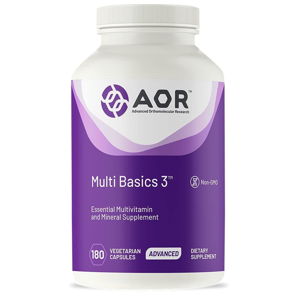 Suplemento multivitamínico esencial AOR Multi Basics 3, 180 cápsulas ...