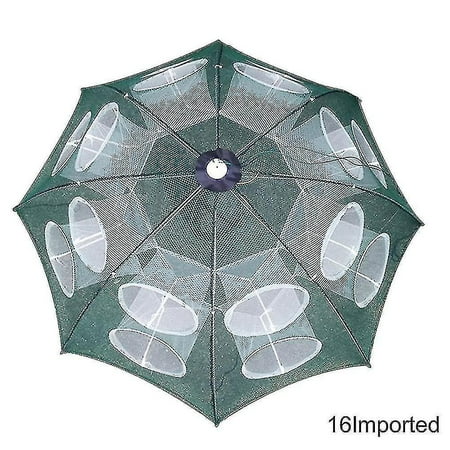 Blue 4-20 Holes Automatic Fishing Foldable Crab Fish Trap -zysd ...