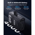 BOBLOV M7 GPS Body Camera, 128GB, 180° Rotatable Lens, 4000mAh, 15Hrs ...