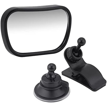 Jinsinto 1Set Black 360 Degree Adjustable Kids Backseat Mirror Safety ...