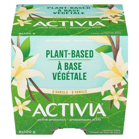 Activia Plant Based Probiotic Yogurt, Vanilla, 8 Pack | Walmart Canada