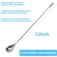 2 Pcs 12 Inch Bar Mixing Spoon Cocktail Spoon Stainless Steel Bar Long ...