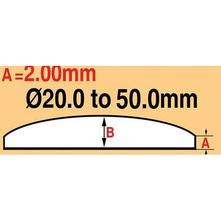 Mineral watch glass 2.00mm, domed (flat bottom)-25.5mm- | Walmart Canada