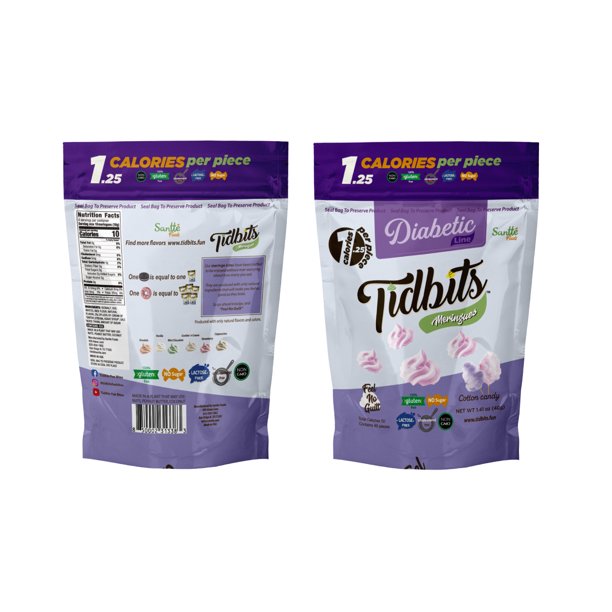 Tidbits "Diabetic" Sugar-Free Meringue Cookies by Santte Foods -Cotton ...