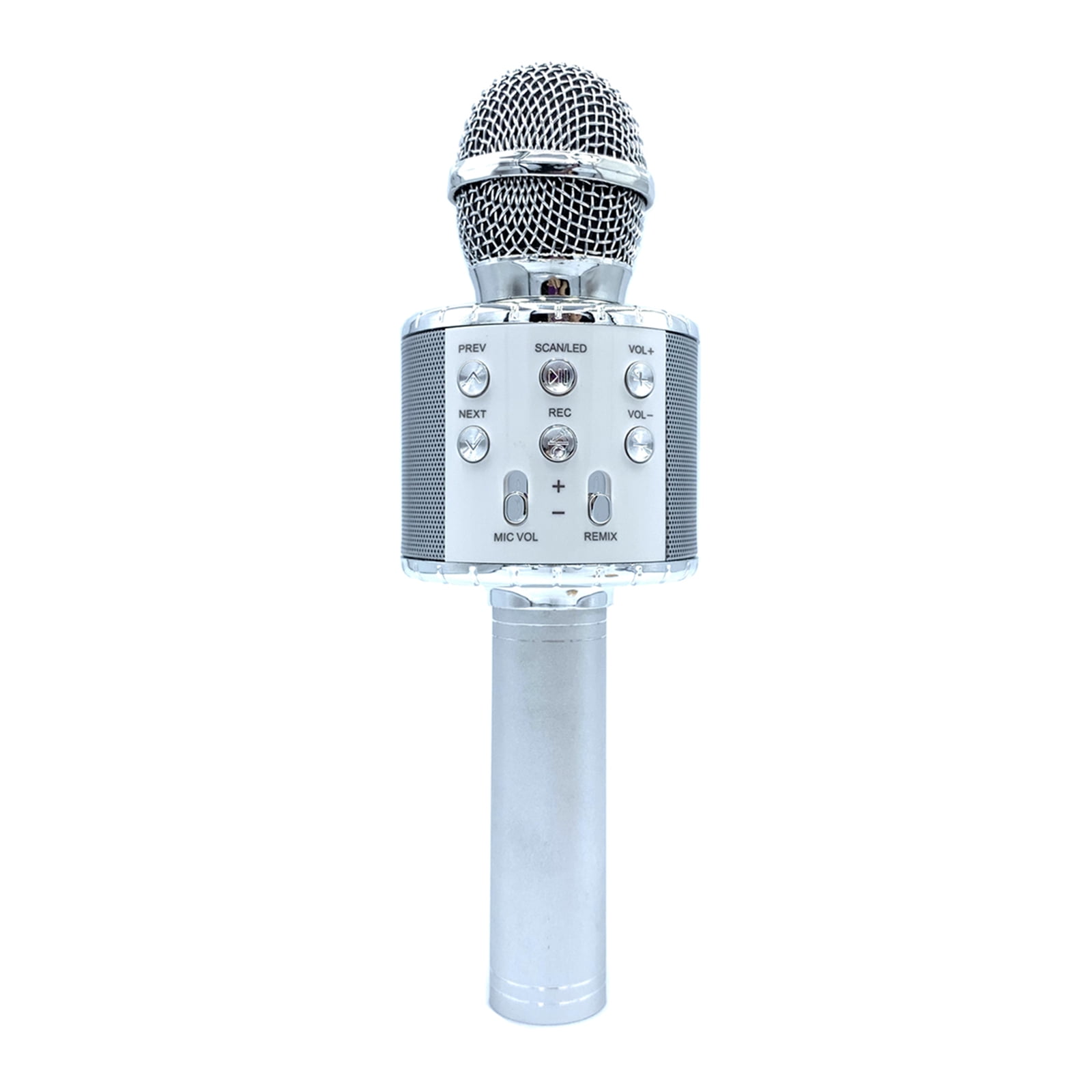 Wireless Microphone For Singing Recording With Colorful Led Lights ...