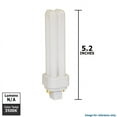 Sylvania 20671 60W Equivalent T4 Dimmable CFL Light Bulb, 3500K, 13W ...
