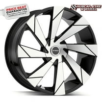 Strada Tornado 24X10 Gloss Black Machined Custom Wheel- 5x115 Bolt ...