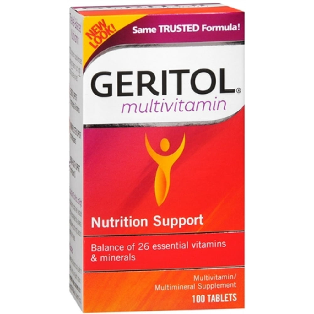 Geritol Complete Tablets 100 Tablets (Pack of 4) - Walmart.com ...