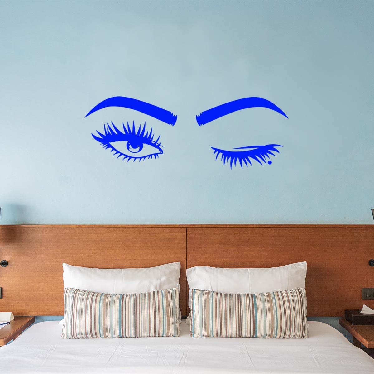 VWAQ Eyes Wink Vinyl Wall Decals Home Bathroom Mirror Decor - EWWD-V1 ...