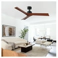 52" Black Lowe Profile Ceiling Fan without Light - Walmart.com