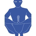 Affixzi Malasana Yoga Pose Poster, Minimalist Yoga Wall Art, Matte High ...