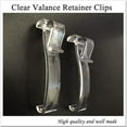 2.5 Inch Valance Clips Window Blind Clips Clear Plastic Valance ...