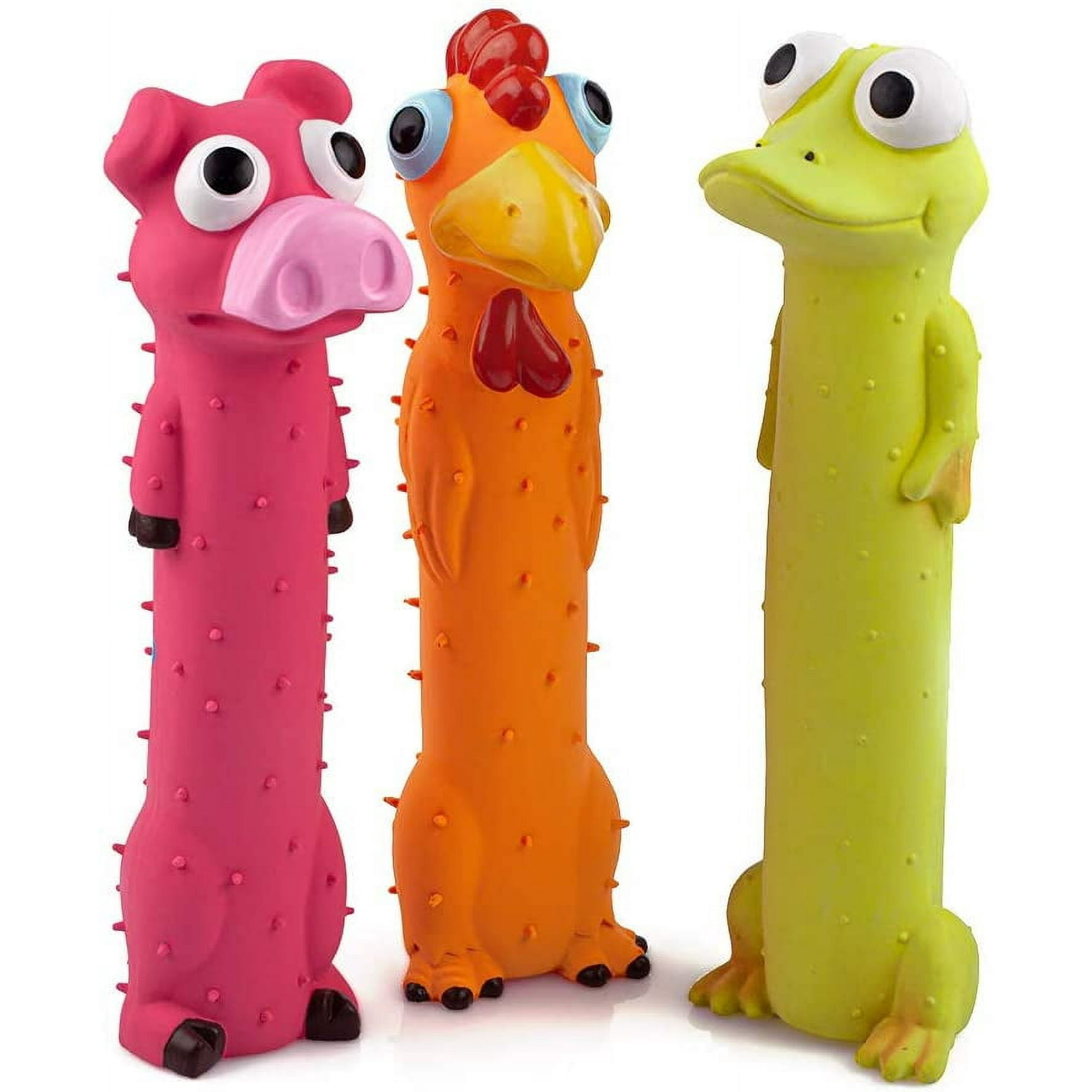 Click here for Ghsdfbb Chiwava 3 Pack 9 Squeaky Latex Dog Toys St... prices