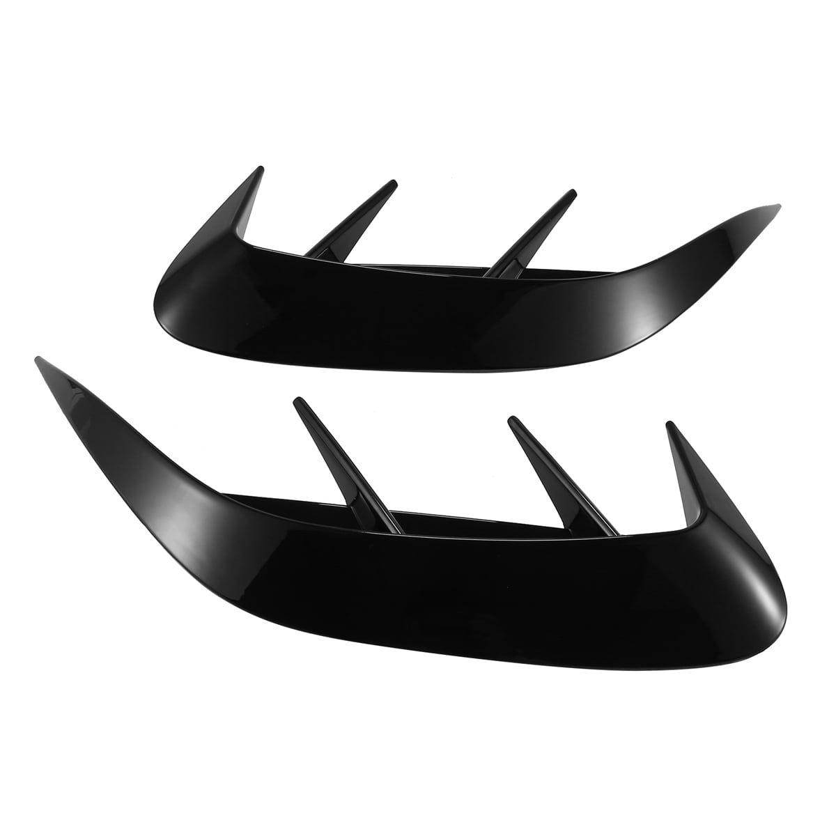 Black Rear Splitter Side Canards Aprons Diffuser Wind Knife For- W206 C ...
