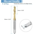 2pcs Spiral Flute Thread Taps, M3.5 x 0.6 H2 Screw Threading Tap ...