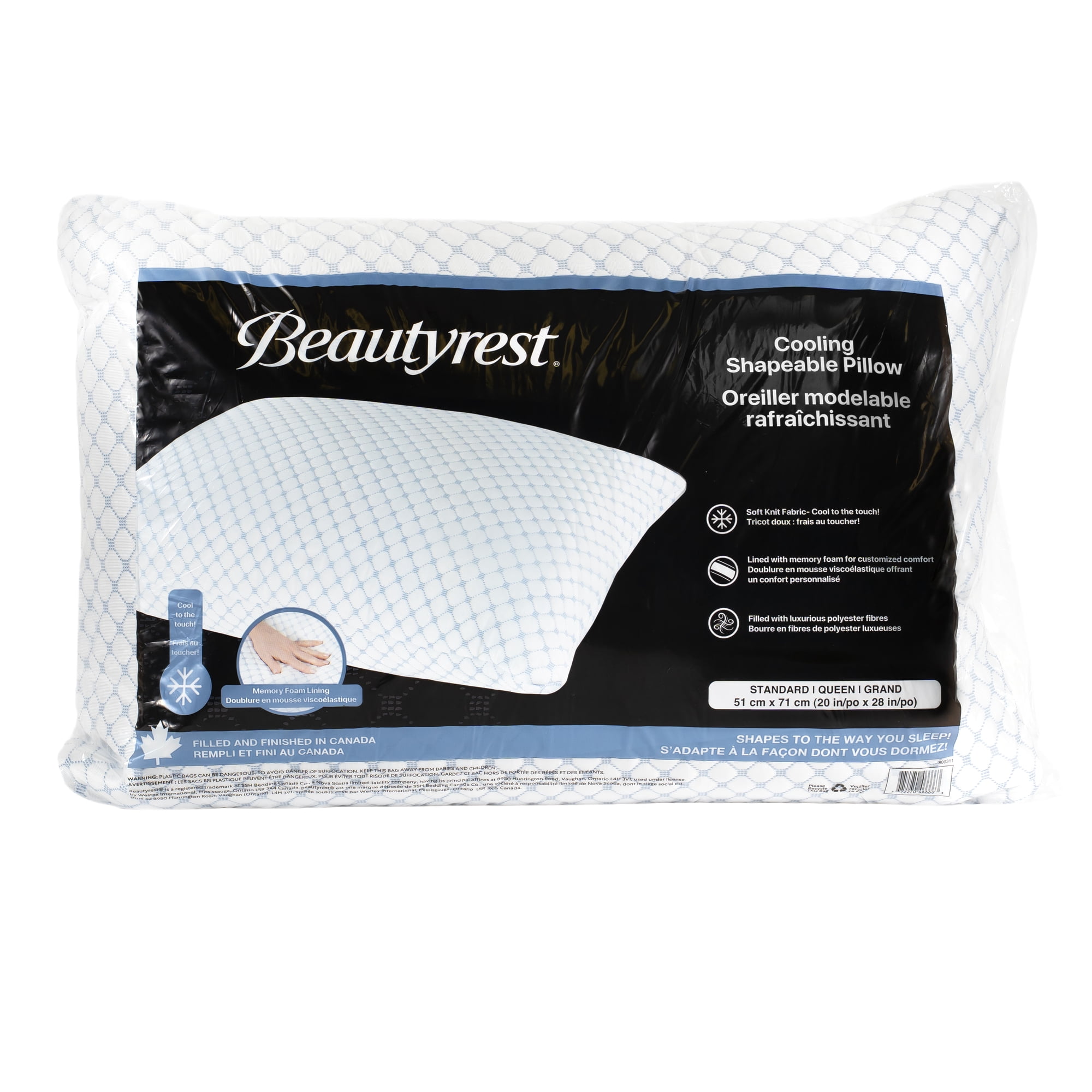 Click here for Beautyrest Cooling Memory Foam Standard/Queen Pill... prices