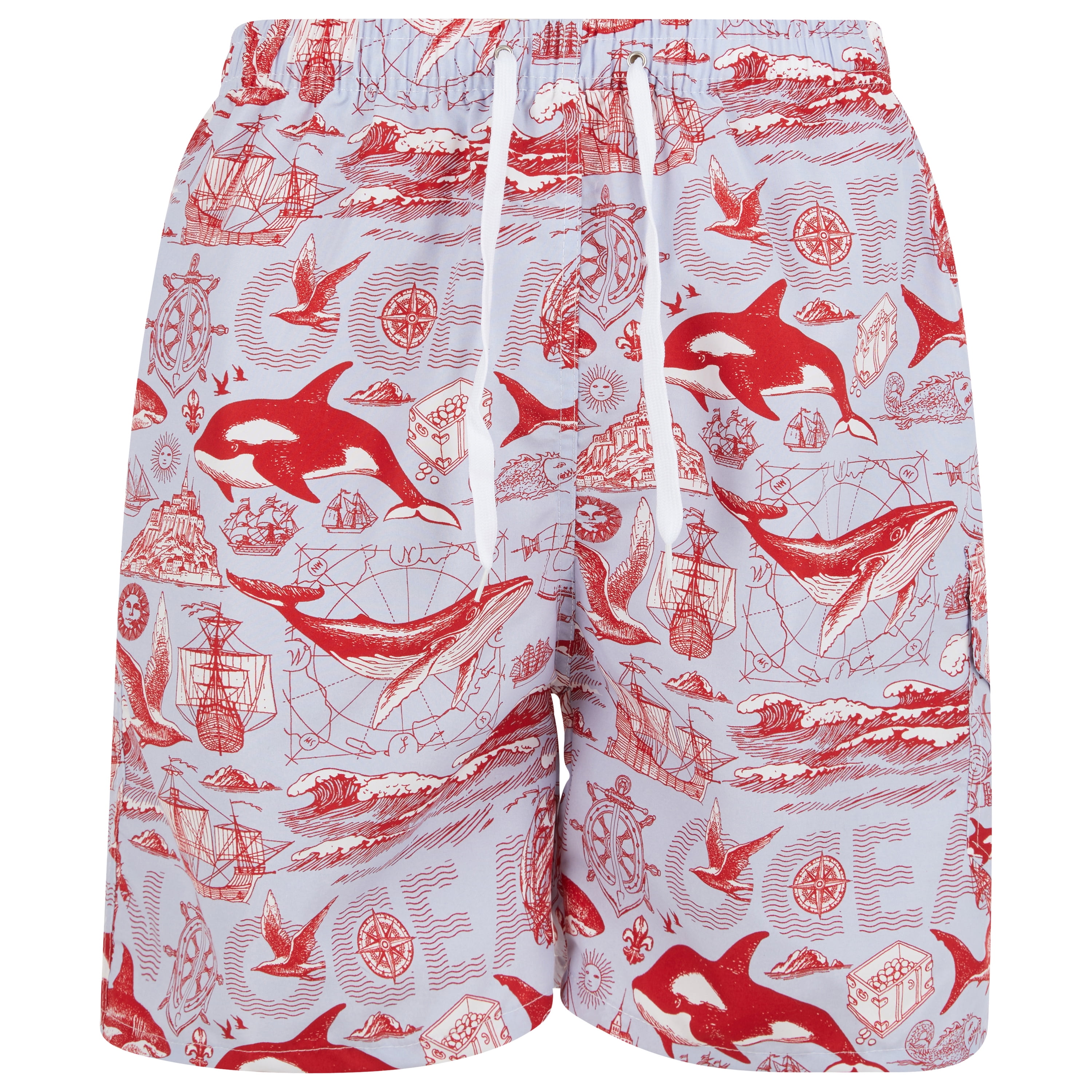 iBerryNY Mens Swim Trunks, Male Cargo Pockets Board Shorts, Mesh Lining ...