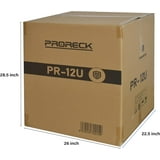 PRORECK 12U Rack/Road Case With Slant Mixer Top, And Casters, 20 ...