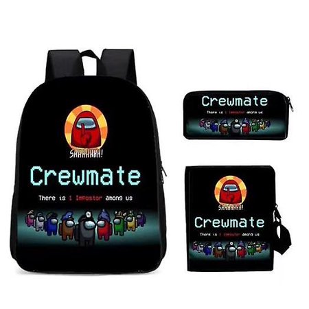 Among Us Visor Backpack Kids Rucksack Crewmate Back School Bag ...