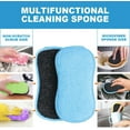 12 Pack Multi-Purpose Scrub Sponges Kitchen, Dish Sponge, Non-Scratch ...