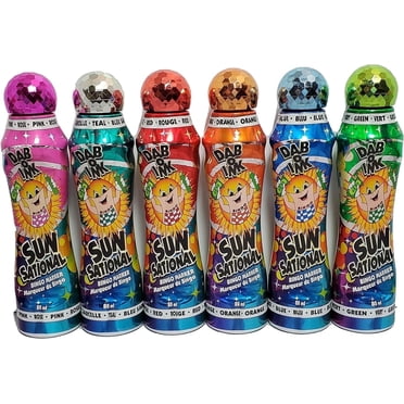 Dab-O-Ink Bingo Daubers, Sunsational 3-Pack, Pink, Teal, Lilac, 4oz ...