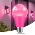 LED Pink Light Bulbs for Outdoor Indoor, 9W(60W Equivalent) E26 Base ...