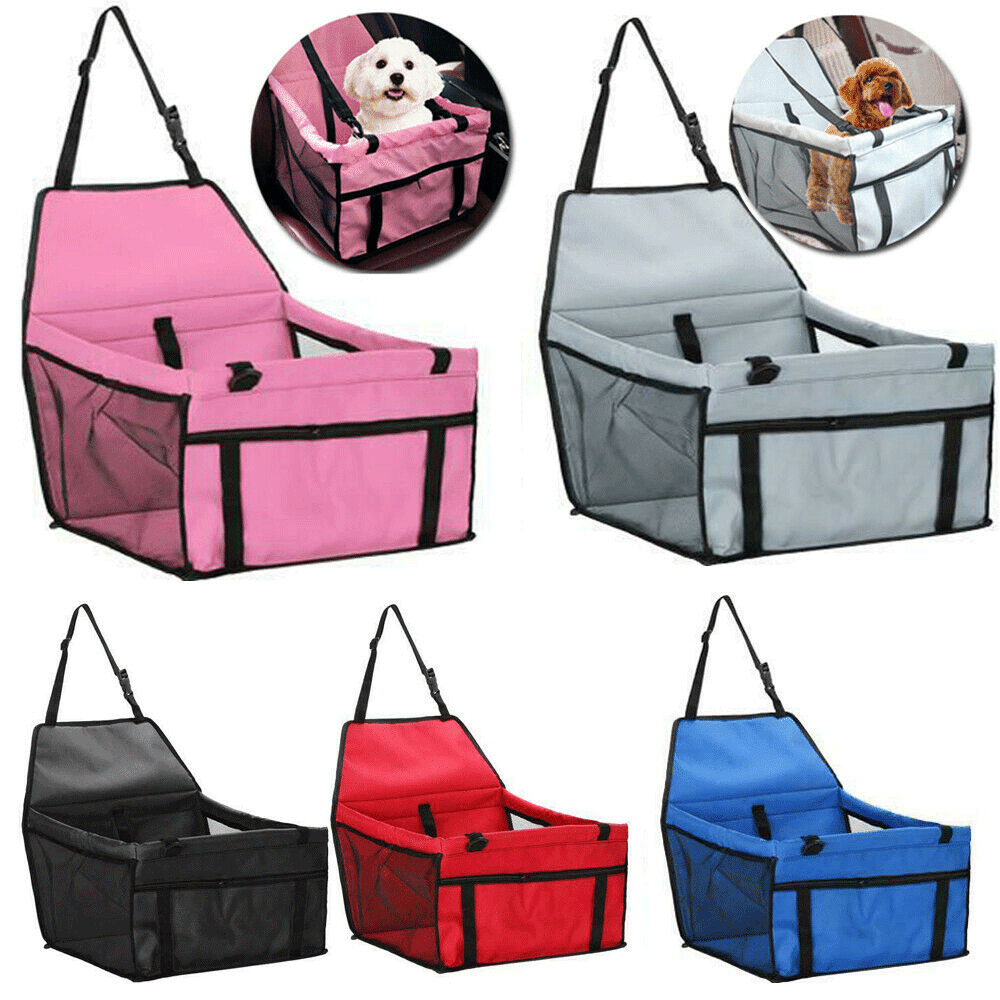 Dog Car Seat Puppy Portable Pet Booster Car Seat With Clip-On Safety ...