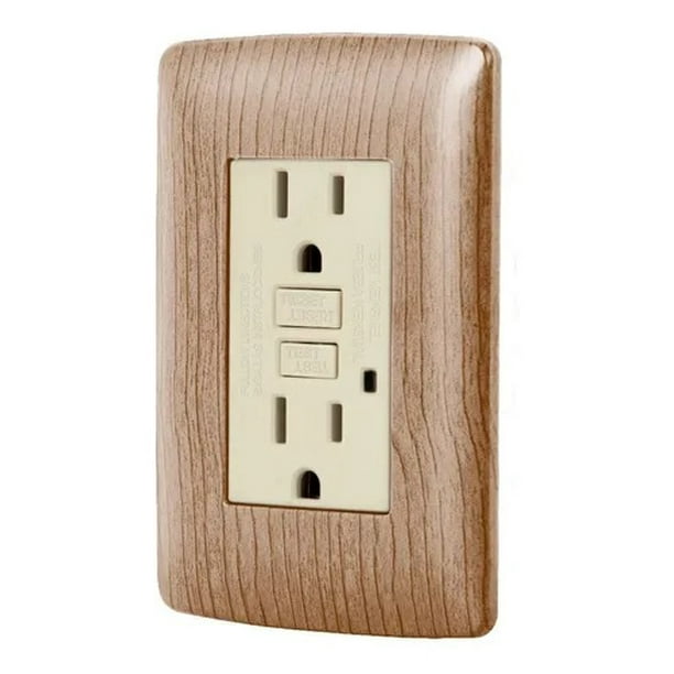 Contacto Doble Gfci Madera Italiana Voltech 49813 Voltech CODO-GFCIM ...