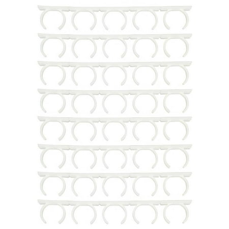 8pcs Spice Bottle Clip Strips Includes 40 Clips Wall Mounted Spice Jar ...