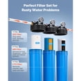 Whole House Water Filter 3-Stage System, 4.5"x20" Cartridge, IMR Iron ...