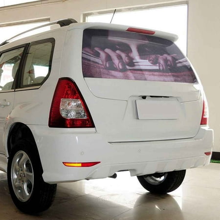Car Decor Sticker 3D Transparent Auto window decal Vehicle Back Rear ...