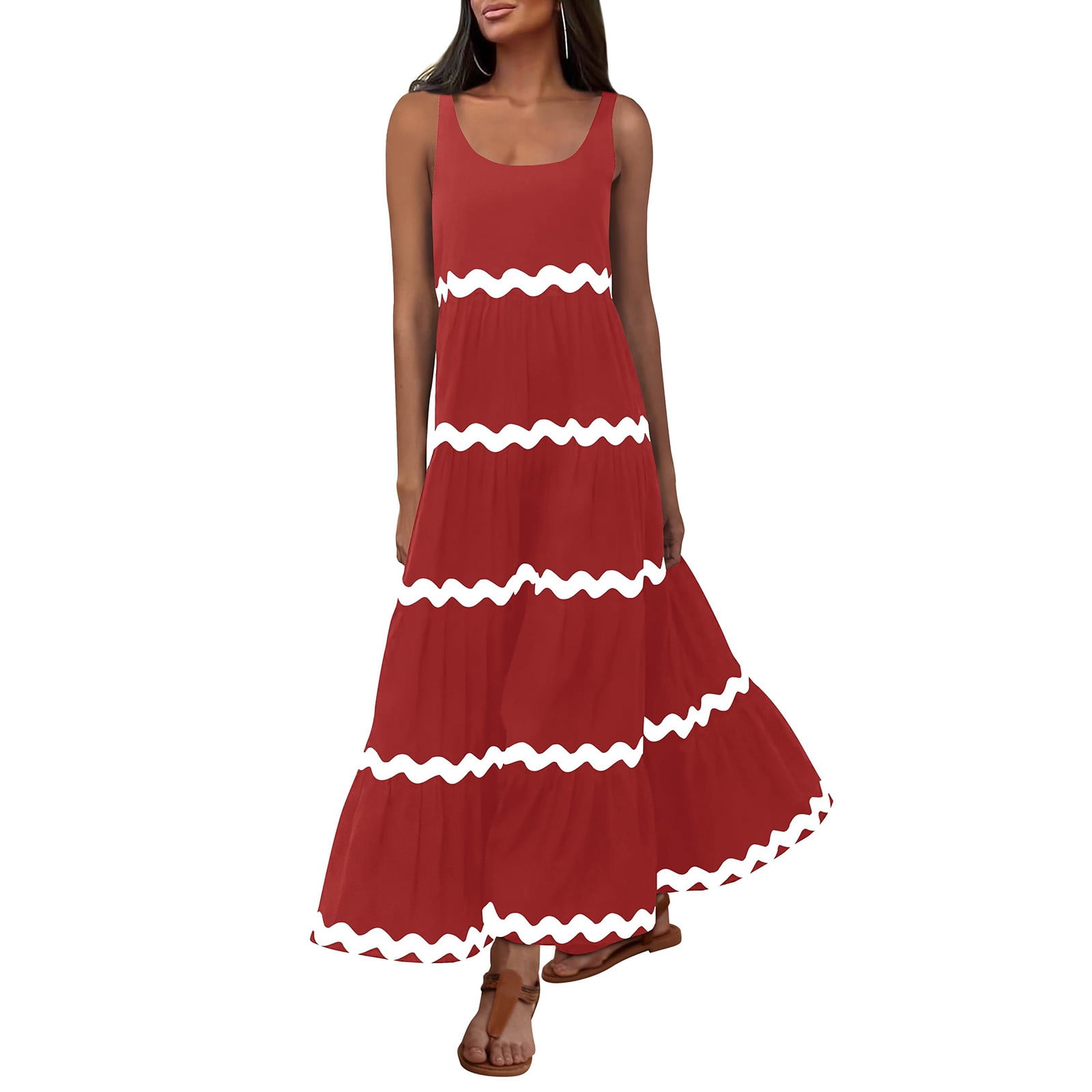 Click here for Meichang Sundresses For Women Sleeveless Scoop Nec... prices