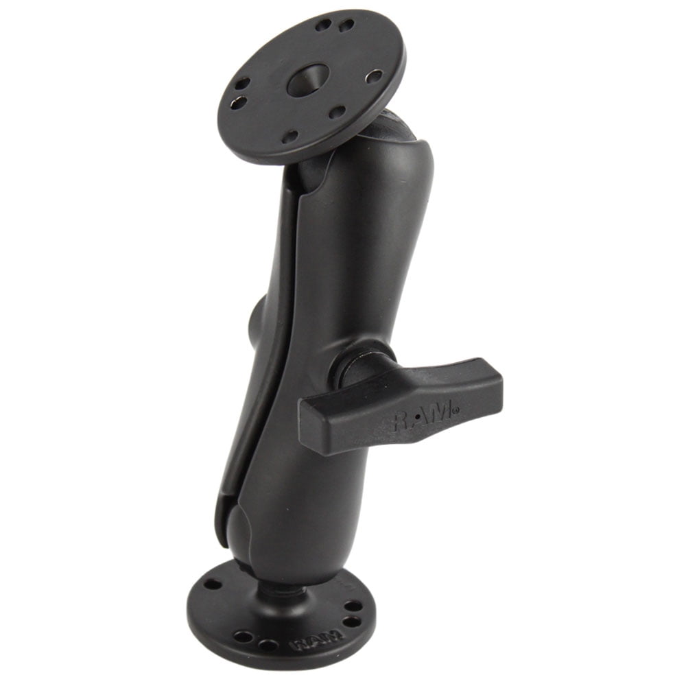 RAM MOUNT DOUBLE SOCKET ARM W/ 2/2.5" ROUND BASES 1.5" BALL - Walmart.com
