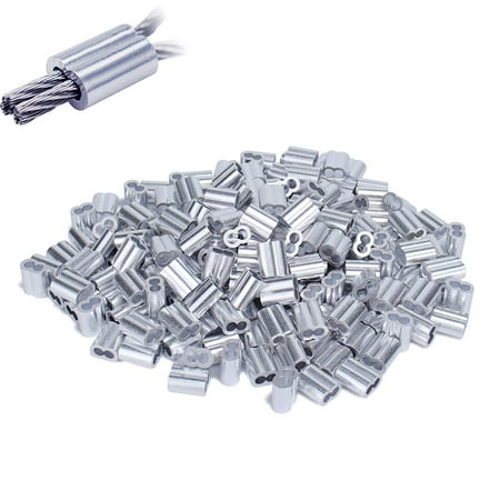 5/32 Aluminum Wire Rope Crimping Loop Sleeve for 5/32 inch Wire Rope ...
