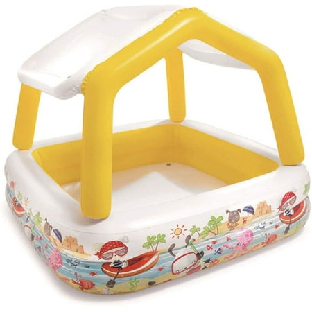 Family Inflatable Swimming Pool,Shade Pool,Home Large Padding Pool,Full ...