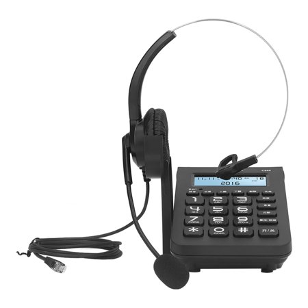 Corded Telephone Headset, Call Center Landline Volume Adjustment Auto ...