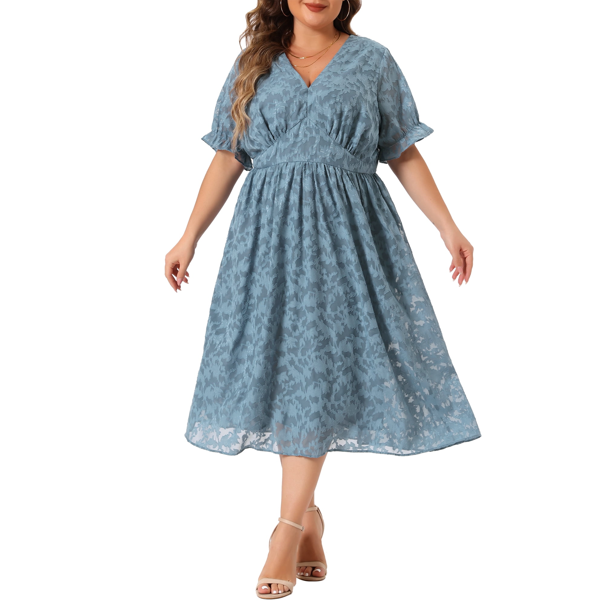 Click here for Agnes Orinda Womens Plus Size Elegant Lace Floral... prices